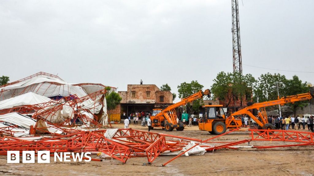 Rajasthan tent collapse kills 14 at religious event - BBC News