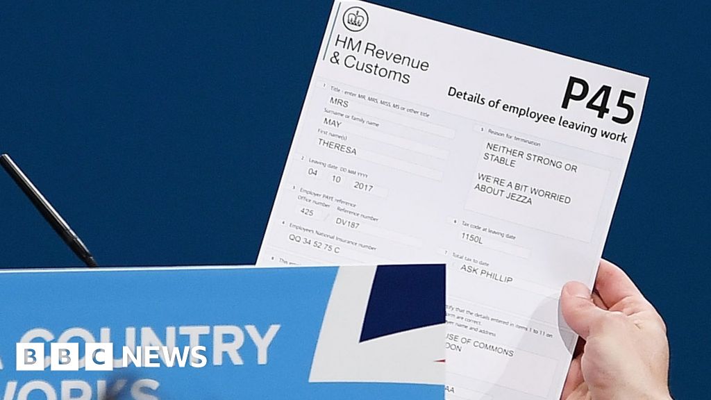 Conservative conference: May handed P45 - BBC News