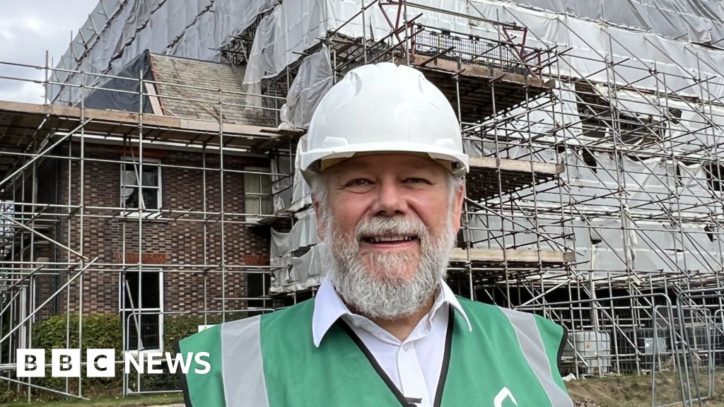 Initial rebuild nears end at fire-hit Betley Court - BBC News