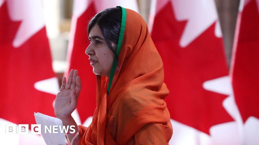 Malala is 'humbled' by honorary Canadian citizenship - BBC News