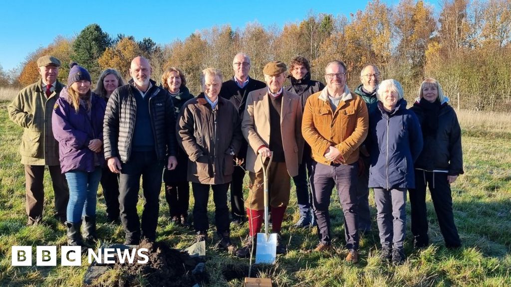 Platinum status for Nottinghamshire woods planted for Queen - BBC News