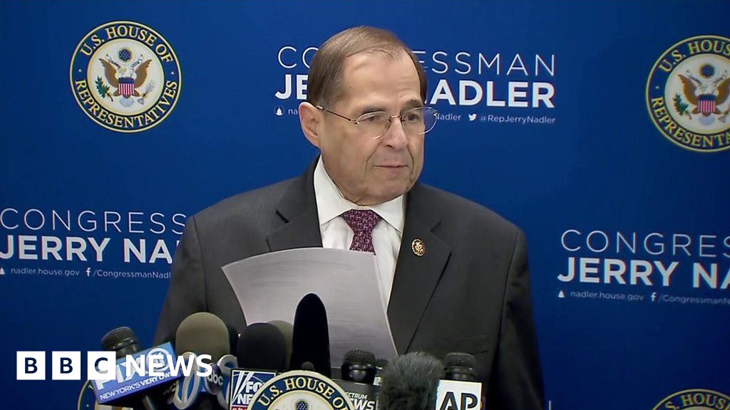 Mueller report has 'disturbing evidence of obstruction' - Nadler
