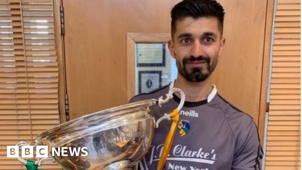 Iraqi-born hurler Zak Moradi revels in 'proudest' day - BBC News