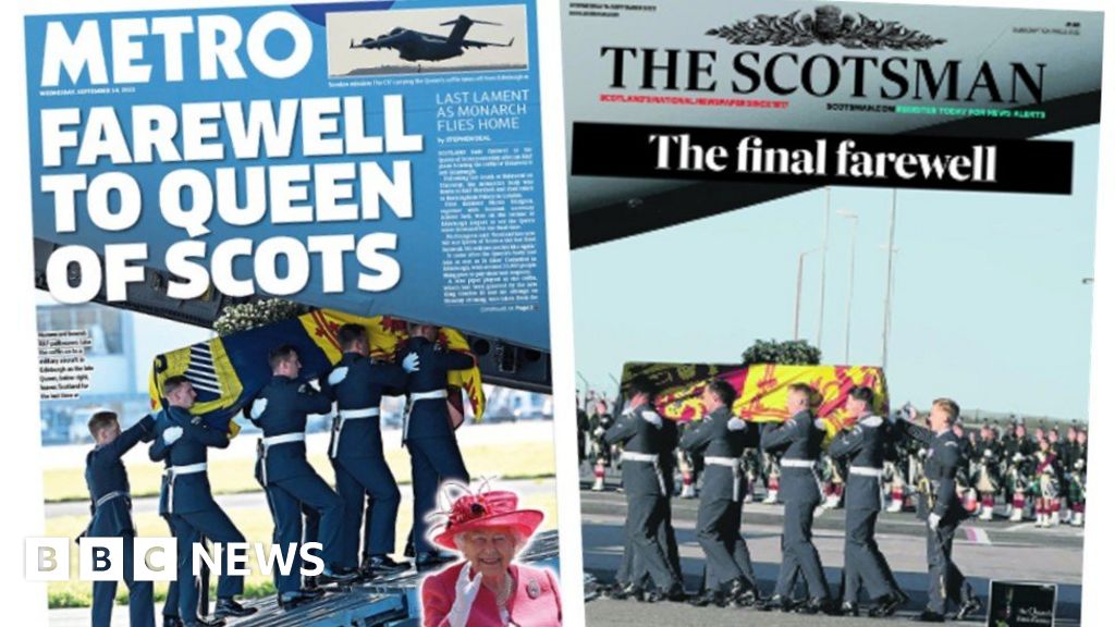 Scotland's papers: Nation bids final farewell to the Queen of Scots ...