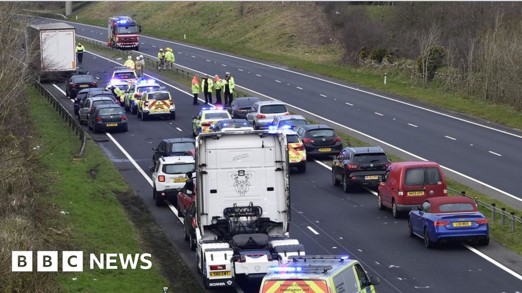 Anglesey A55 crash: Baby boy dies and woman injured - BBC News