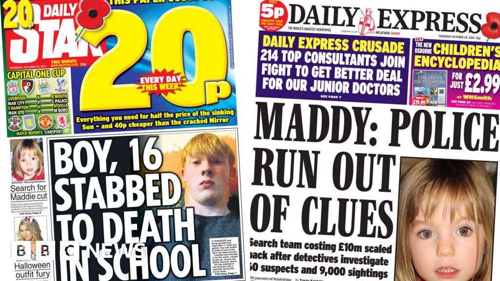 Newspaper headlines: Aberdeen school stabbing, Cameron's EU exit ...