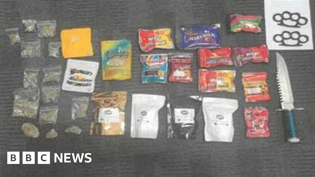 'Sweets laced with drugs' seized by police arresting teens - BBC News