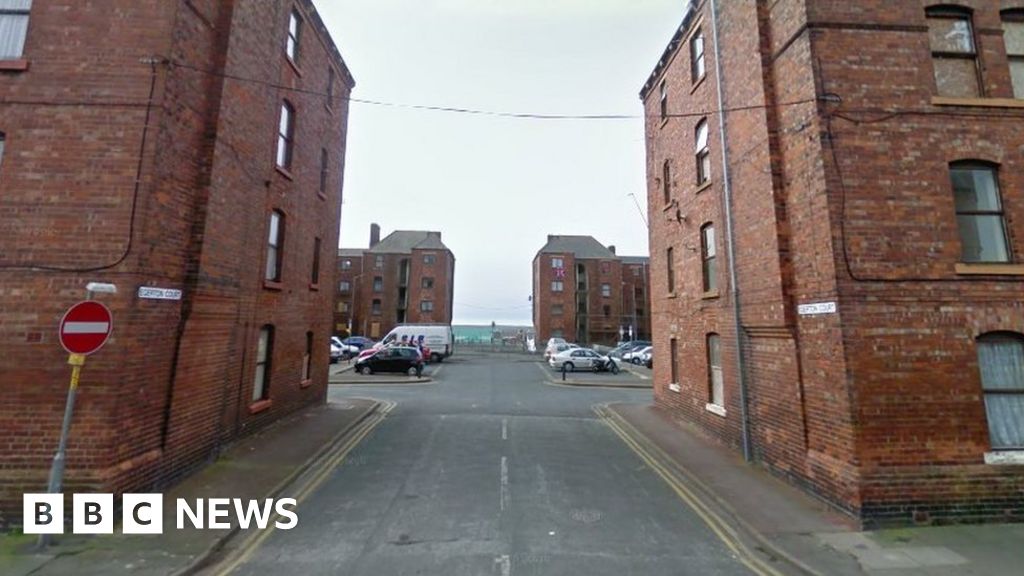 Two held after man stabbed in neck in Barrow - BBC News