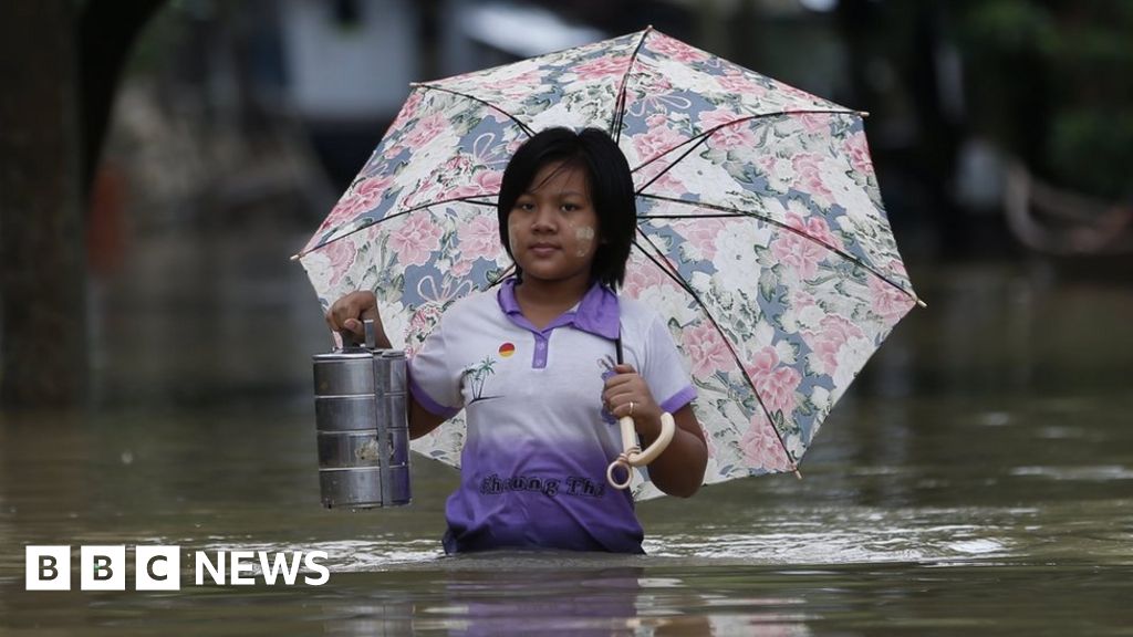 Myanmar flooding displaces more than 16,000 people - BBC News