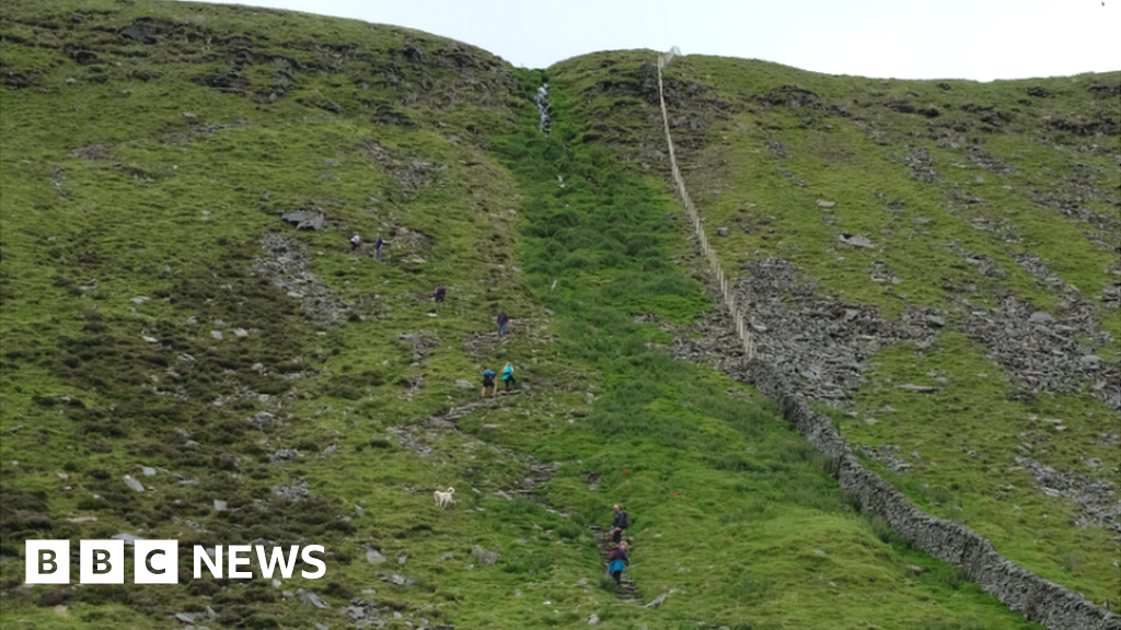 High Lot path to Ingleborough summit closed for repair work - BBC News