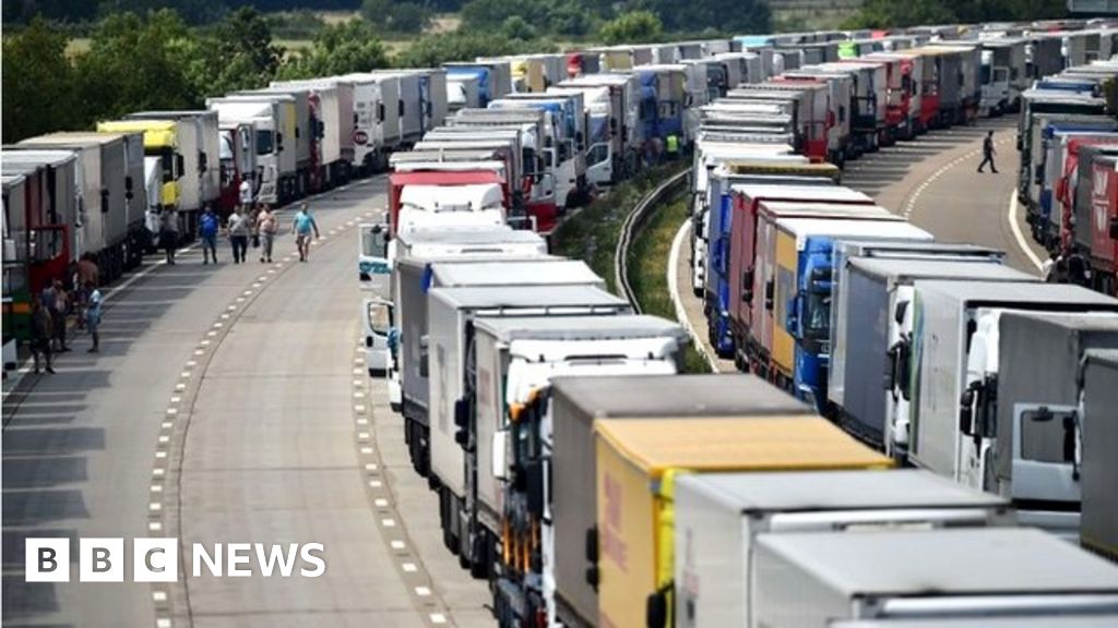 Calais lorry queue 'could clear in 48 hours' after port reopens - BBC News