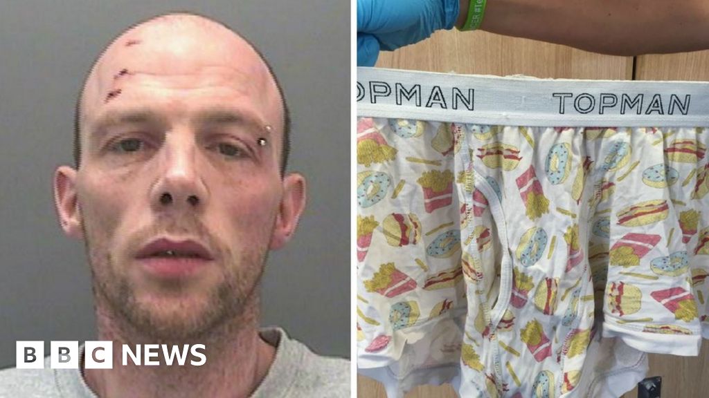 Burglar jailed after 'novelty' underwear used as evidence - BBC News