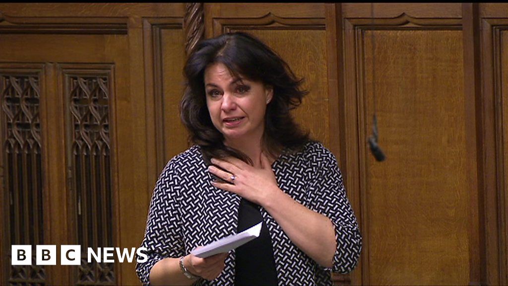 Tory MP Heidi Allen in tears during universal credit debate - BBC News