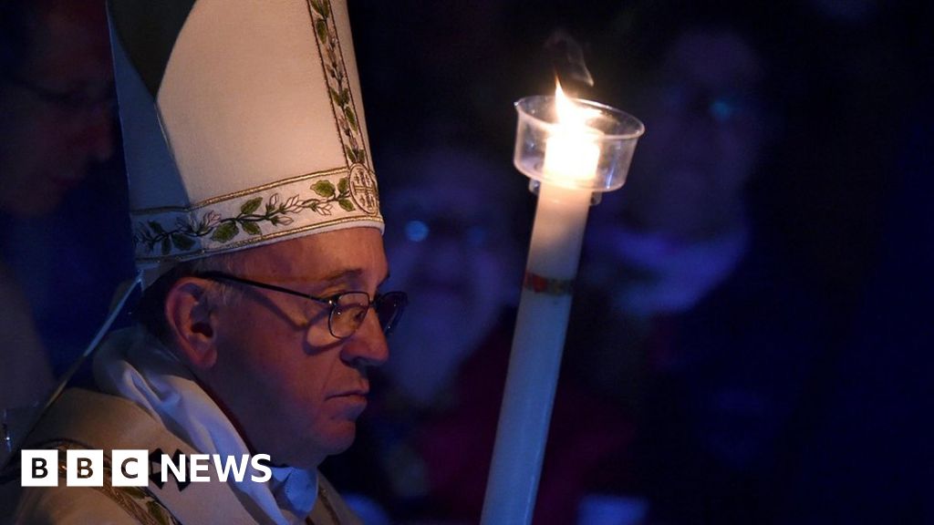 Pope delivers Easter message of hope after grim week of terror - BBC News