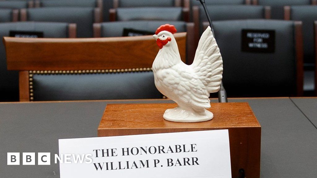 'Chicken Barr': Congressman mocks attorney general - BBC News