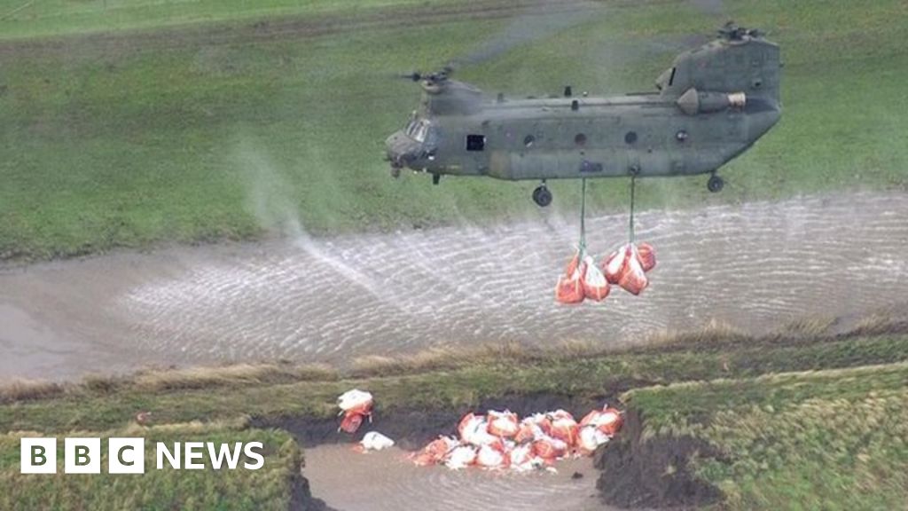 UK Floods: Aerial views of destruction - BBC News