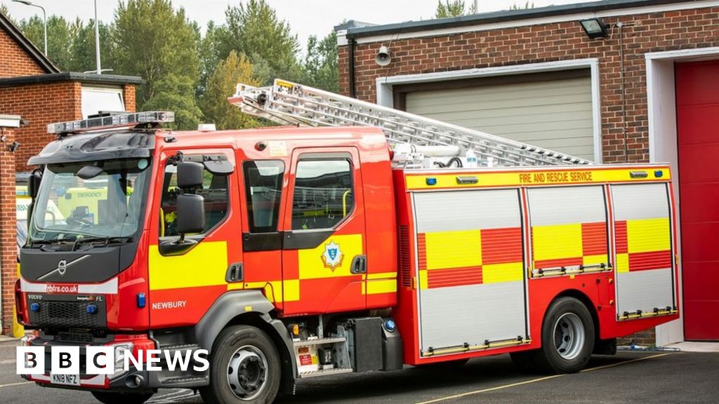 Newbury house fire: Man, dog and guinea pig rescued