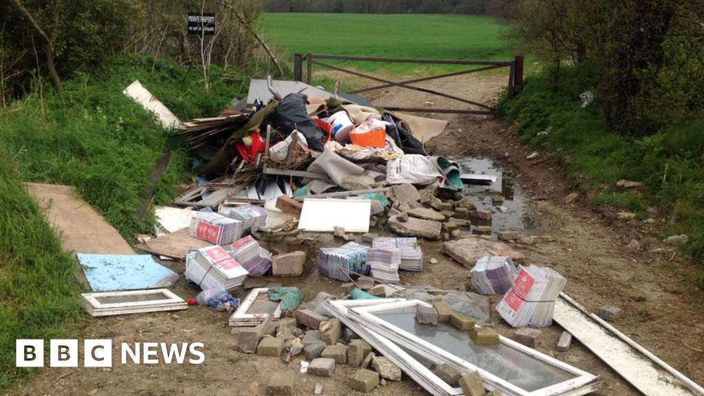 Fly-tipping focused on seven areas in West Suffolk, council says - BBC News