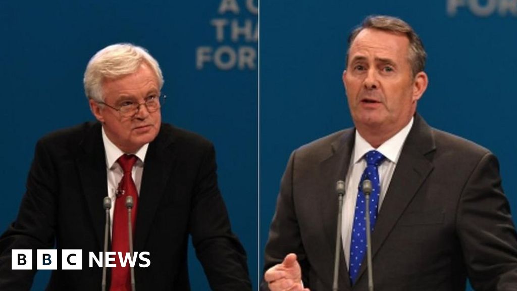 Stop Brexit pessimism, Liam Fox and David Davis tell Tories