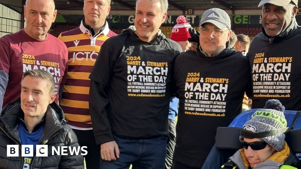 March of the Day: Football stadium walking challenge for MND begins
