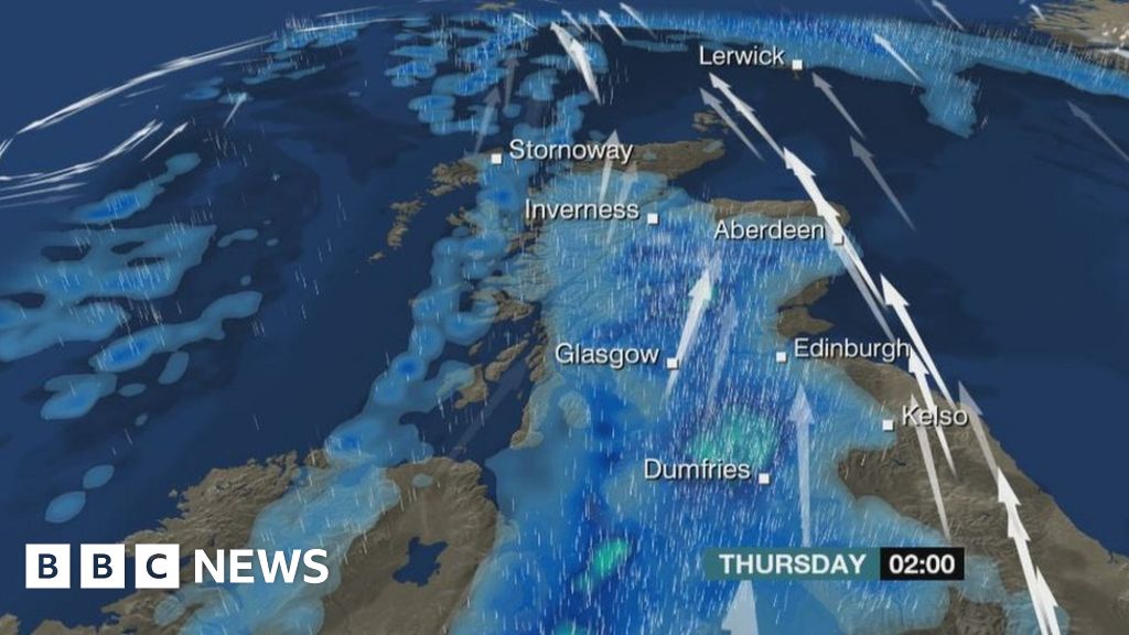 'Be aware' warnings for Storm Eva's wind and rain - BBC News