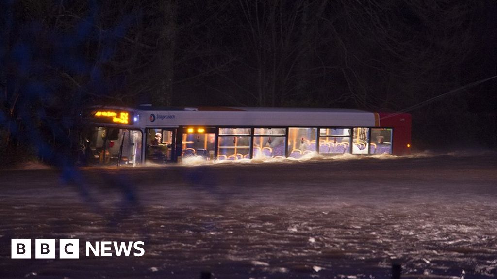 Bus driver guilty of driving into flood water - BBC News