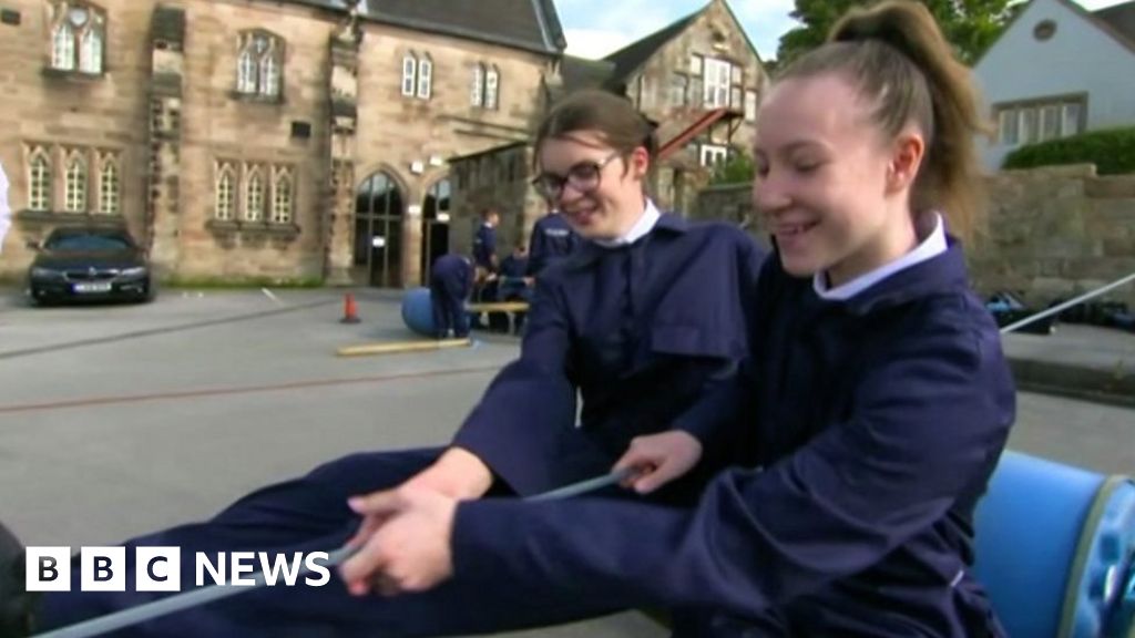 Coronavirus: Rocester pupils return to school amid a pandemic