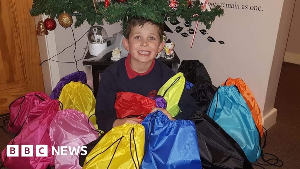 Christmas: Boy, 7, collects essentials for homeless people