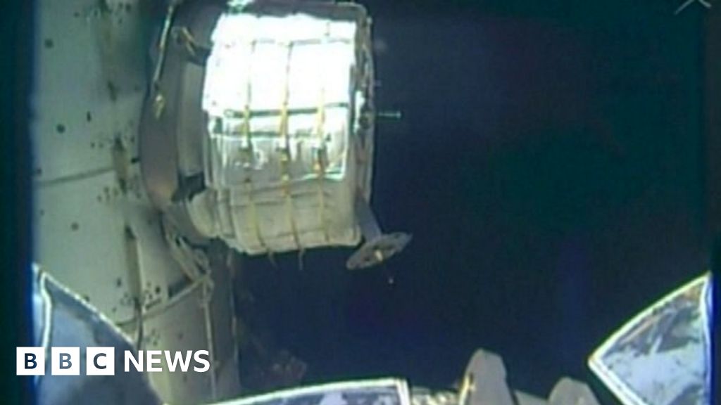 Live: Scientists try to inflate new room on side of International Space ...