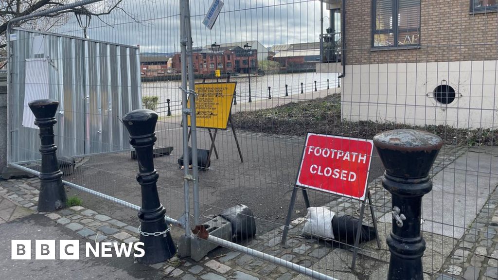 Lagan Towpath: Cyclists put at risk by disruption, says charity