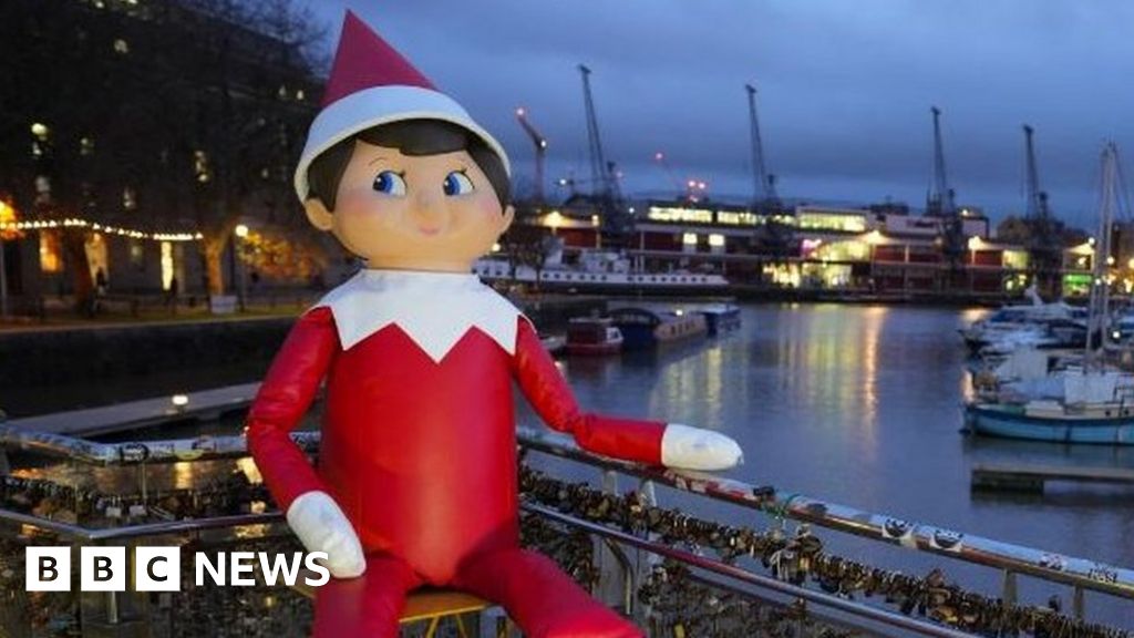 Giant Elf on the Shelf in Bristol wide 'hide and seek'