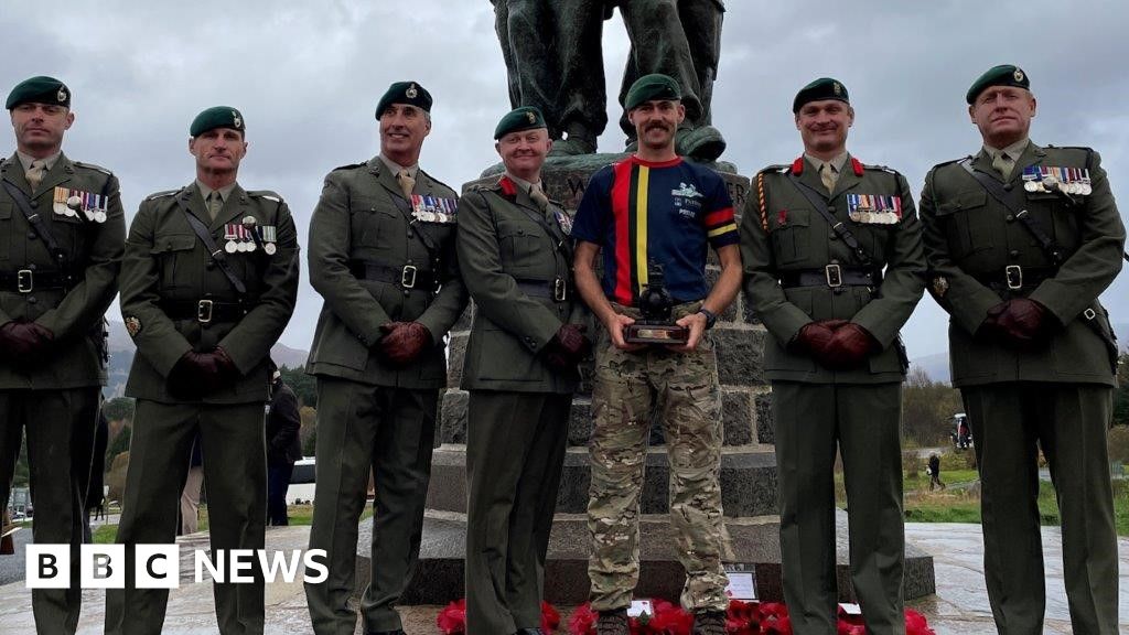 Devon marine given gift from King Charles III after marathon challenge ...