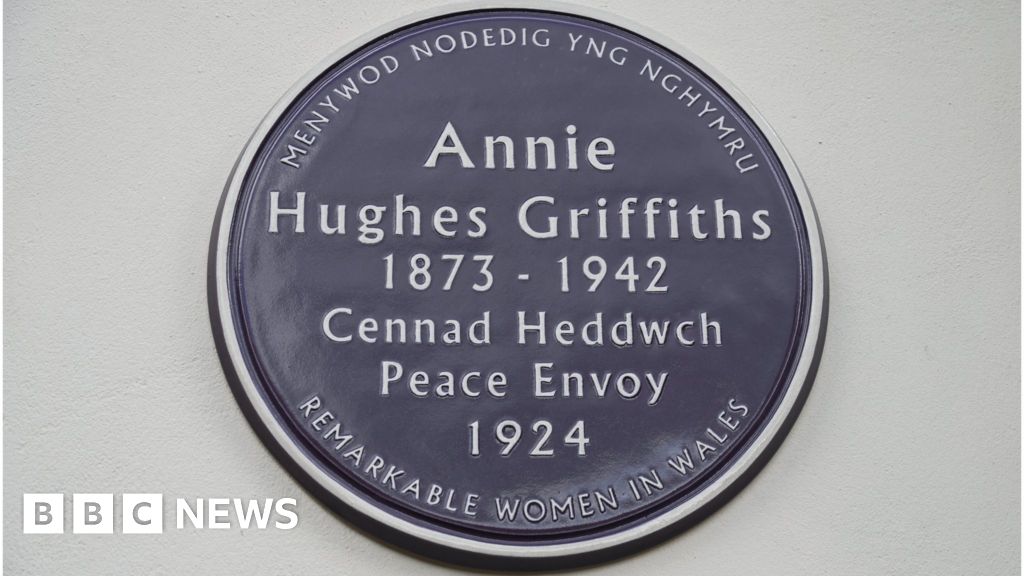 Purple plaque for Welsh woman who delivered peace petition - BBC News