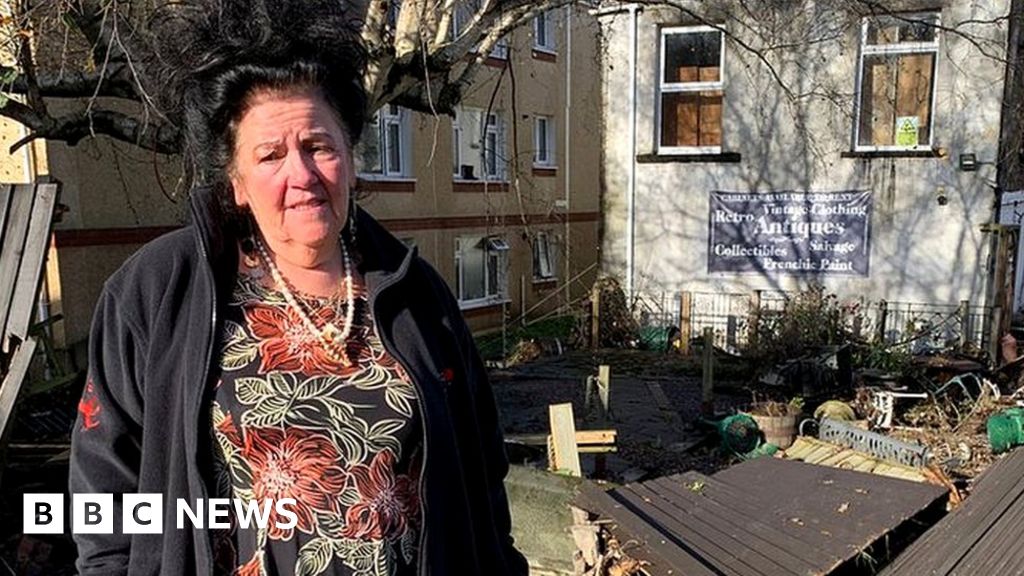 Neath: Flooded shop owner 'heartbroken' over devastation - BBC News