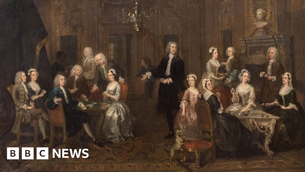 Famous Hogarth painting to stay on public display - BBC News