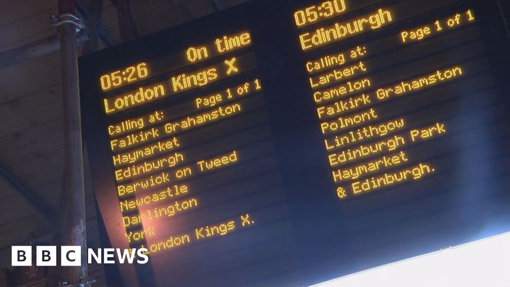 Stirling to London direct trains begin operation - BBC News