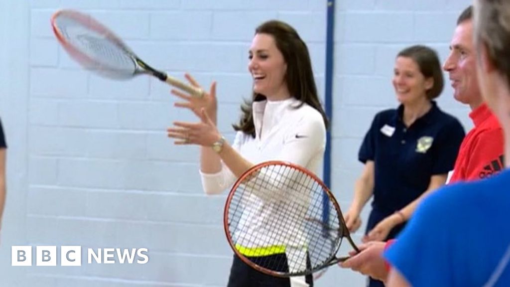 Kate's tennis practice with Judy Murray - BBC News