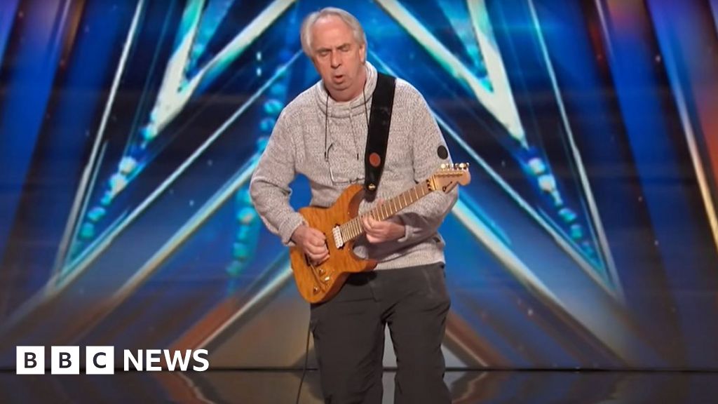Dorset guitar teacher through next round of America's Got Talent - BBC News