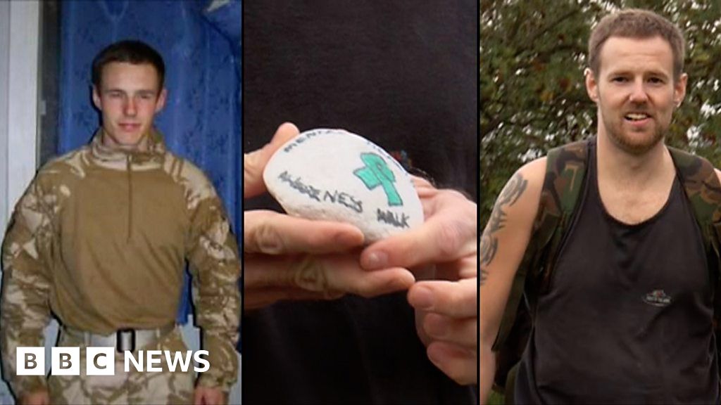 Former soldier with PTSD helps others with symbolic walk