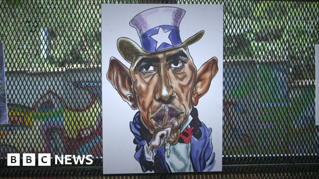 BBC Pop Up: Satirising Obama in Kenya's political cartoons - BBC News