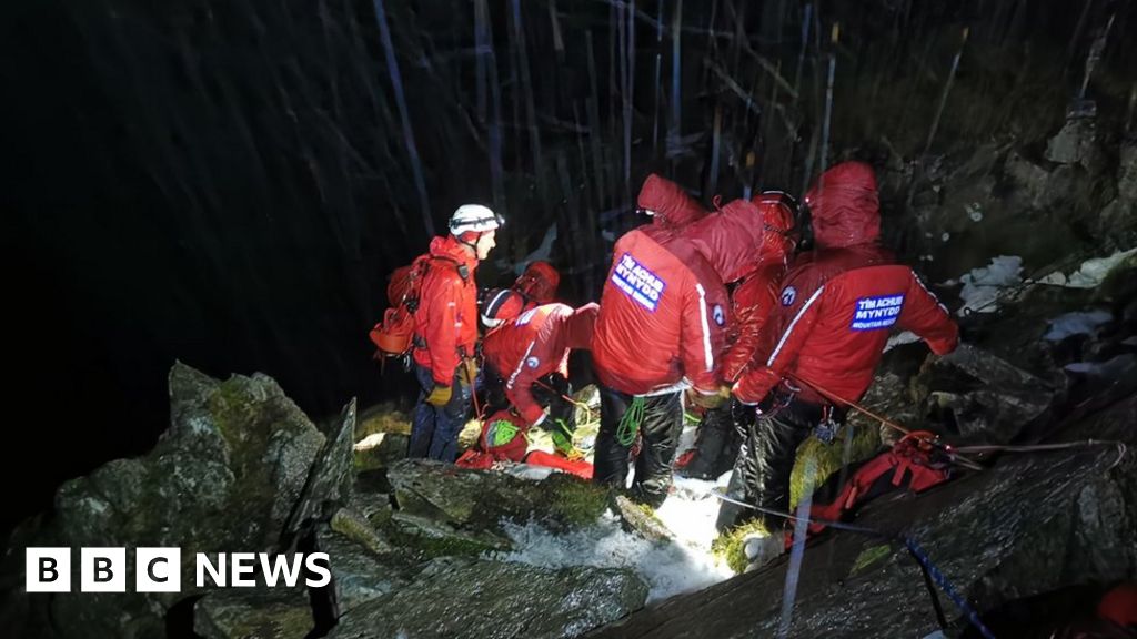 Snowdonia: Climber survives 650ft fall and four others rescued - BBC News