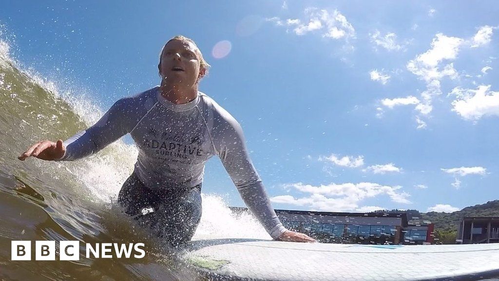 Surfing first for Wales: Llywelyn's story - BBC News
