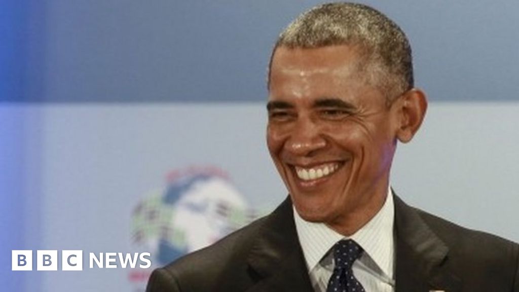 US President Obama address in Kenyan sports stadium - BBC News
