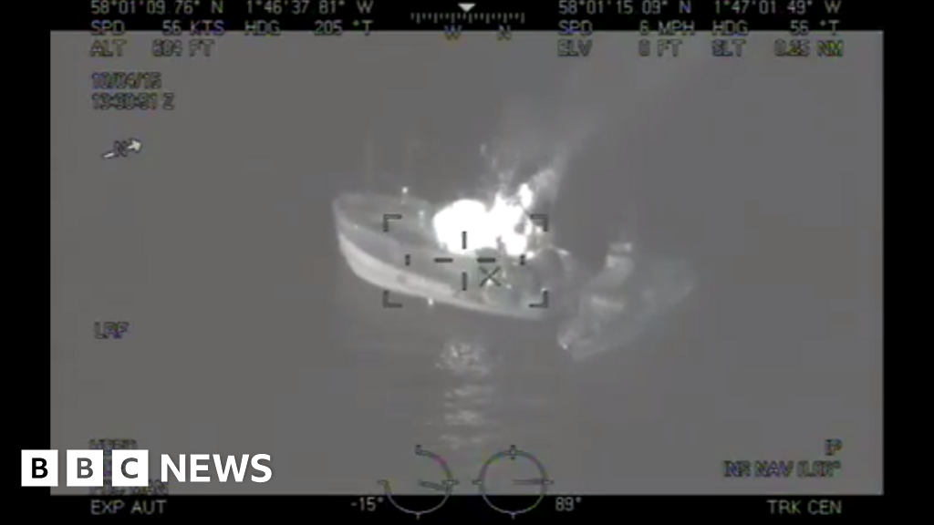 Trawlermen rescued from boat fire off Fraserburgh - BBC News
