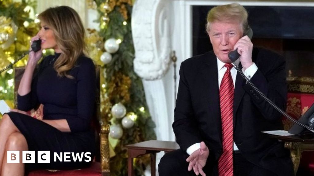 Girl in Trump call still believes in Santa - BBC News