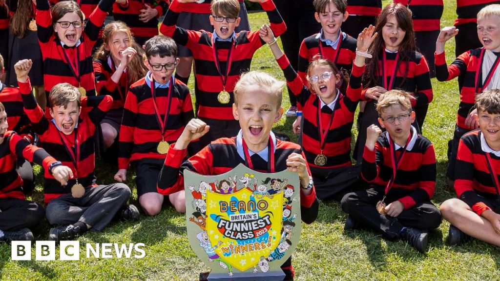 Year 5 pupils crowned funniest class in Beano joke competition - BBC News