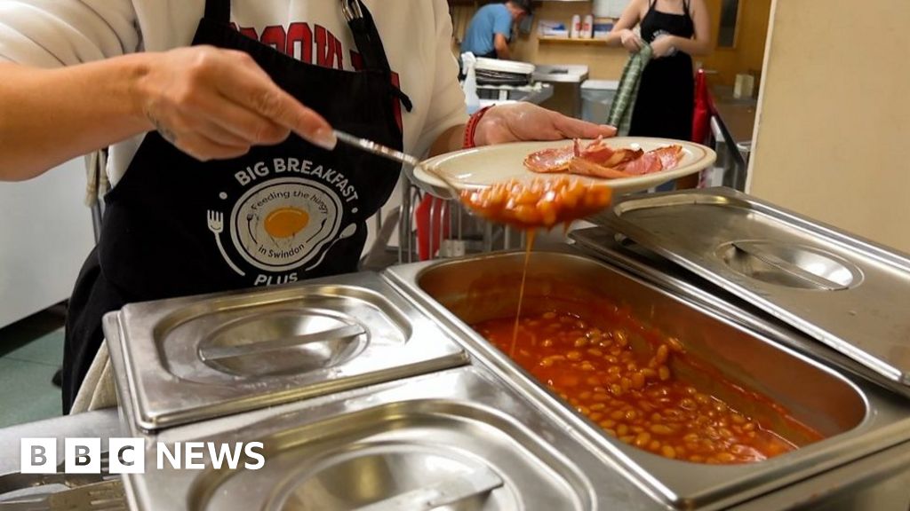 Swindon charity offers free breakfasts to those in need - BBC News