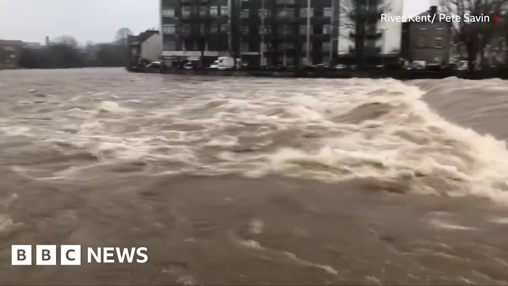 Storm Ciara: Flooding and gales hit the UK - BBC News