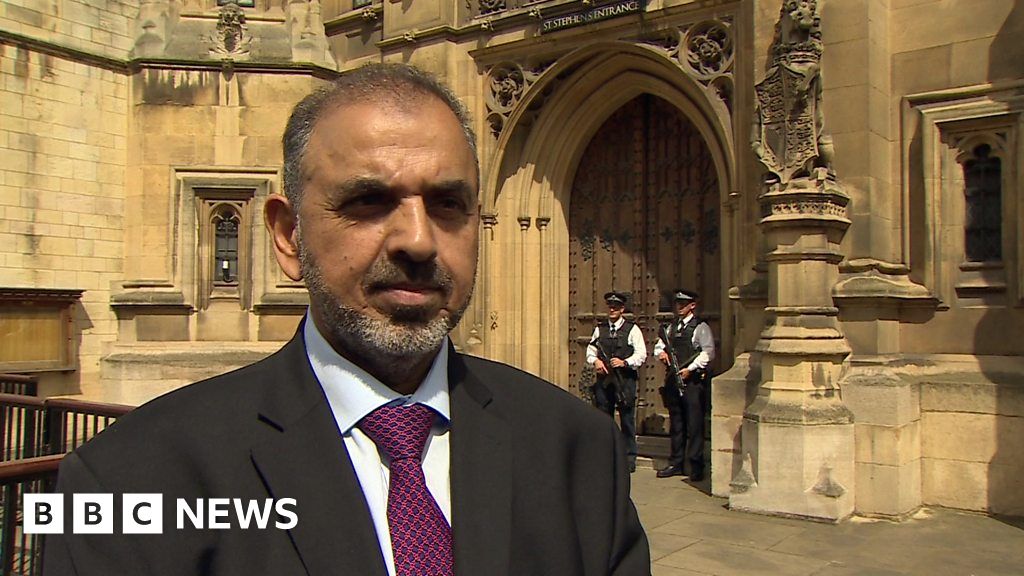 Lord Ahmed 'frightened' by white powder hate mail - BBC News