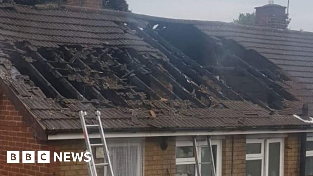 Sandiacre family unaware of lightning strike roof fire saved by ...